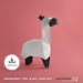 Papercraft 3D Llama Template, Printable Paper Toy Decor for on the Desk ...