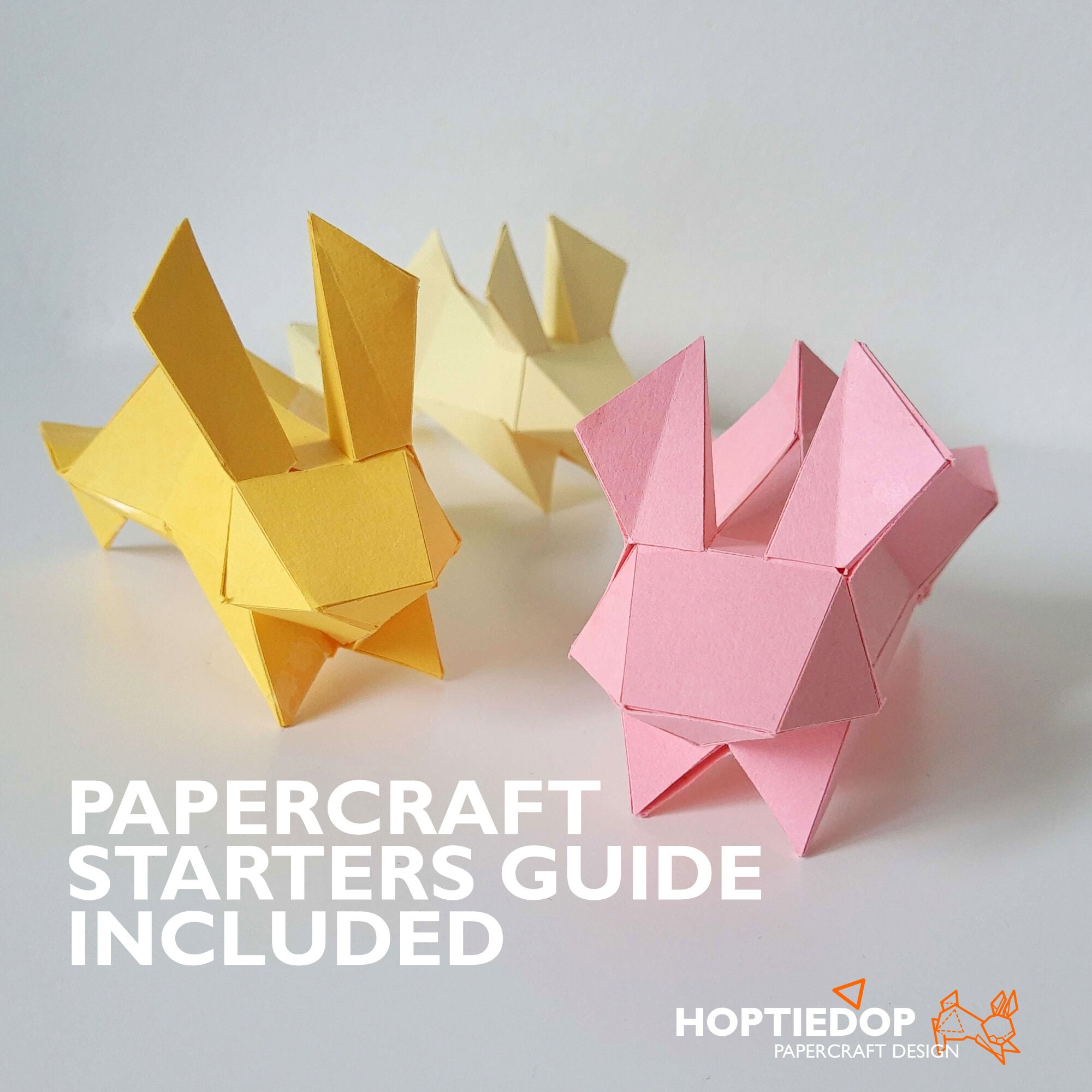 Papercraft 3D Bunny, Template Big and Small, PDF & SVG, DIY Easy Craft ...