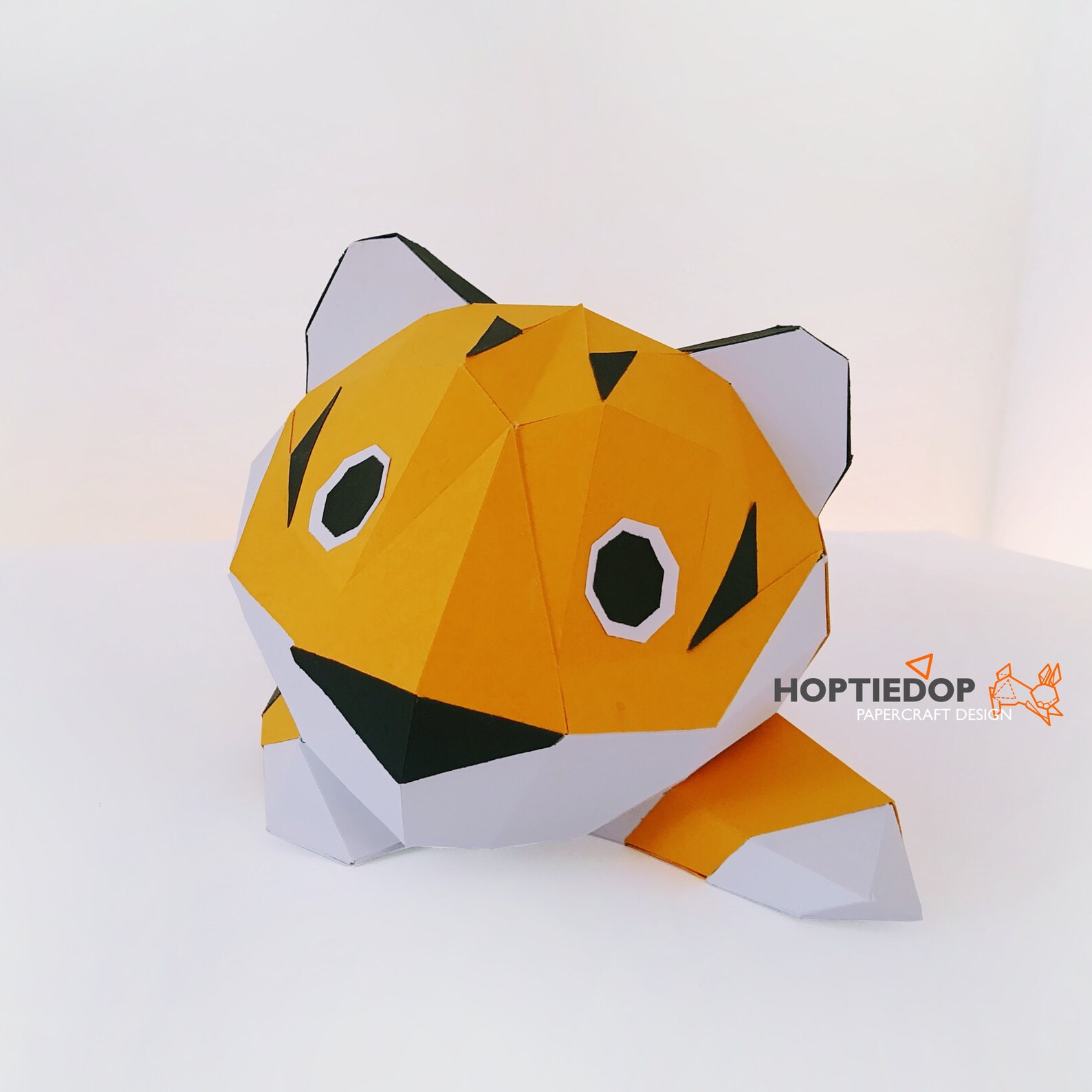Papercraft 3D Tiger Template, Printable PDF & SVG, Origami Craft for ...