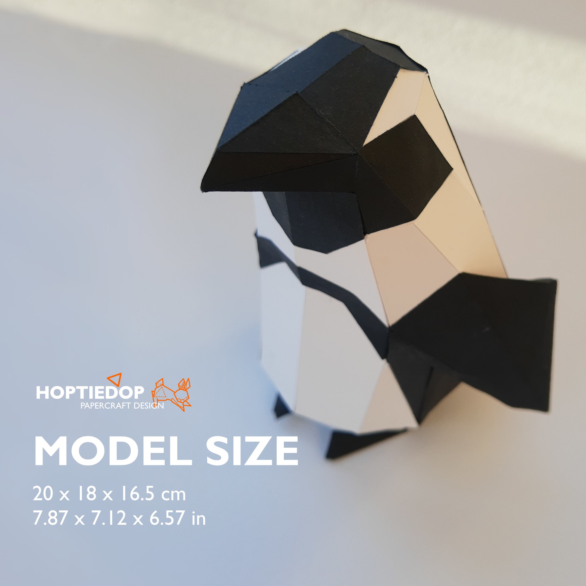 Papercraft 3D Penguin Template, Printable PDF & SVG, Origami 3D Craft ...