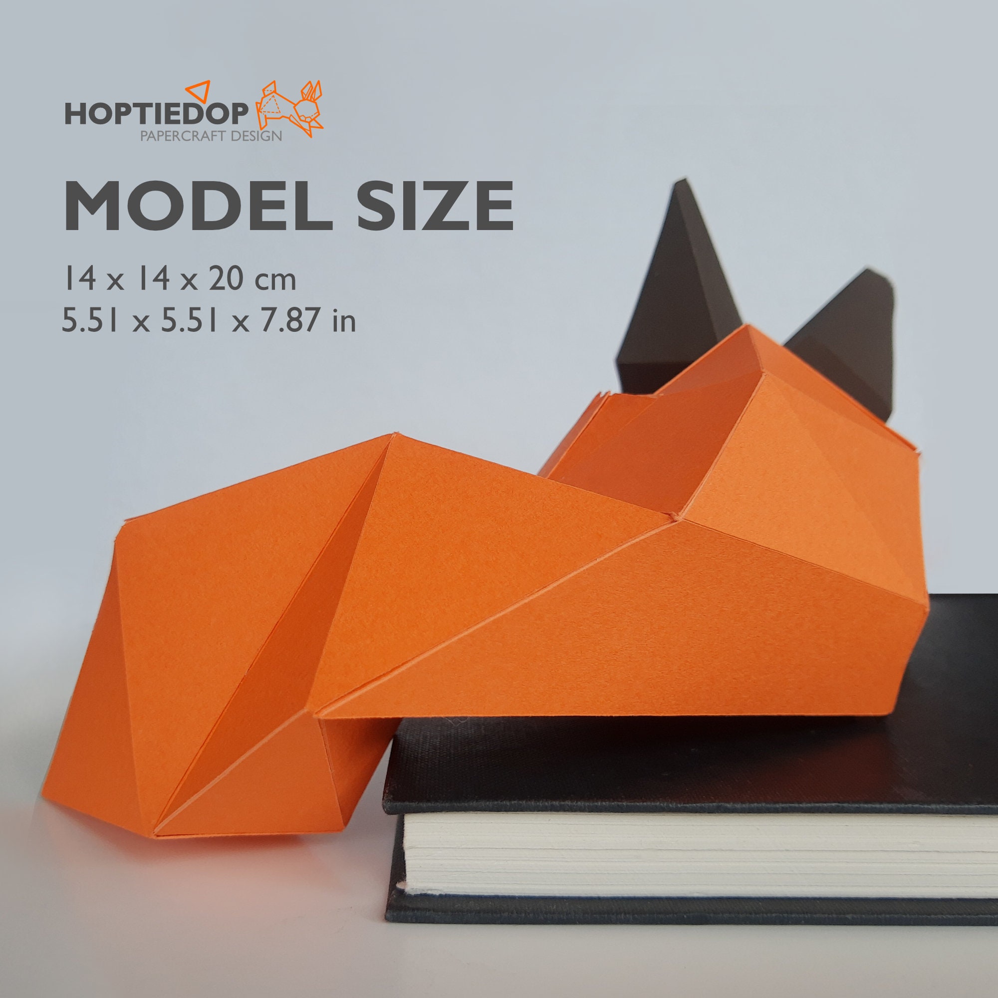 Papercraft 3D Fox Template, Printable PDF & SVG, DIY Origami Fox Lovers ...
