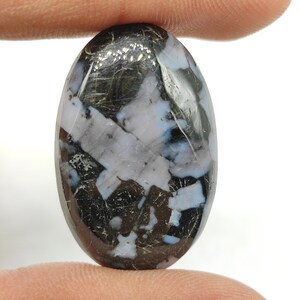 Natural Black Grey Color Indigo Gabbro Jasper Cabochon Designer Indigo ...