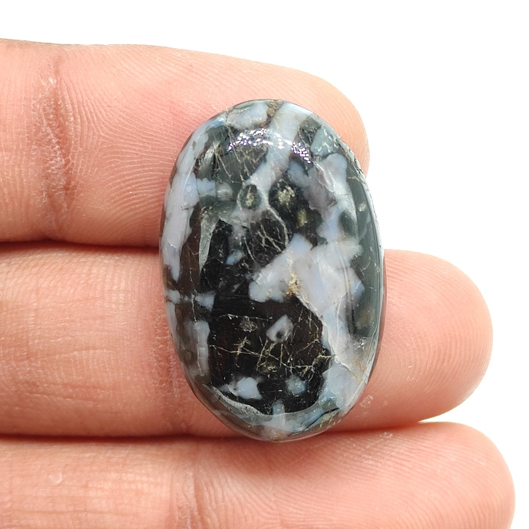 Oval Shape Indigo Gabbro Jasper Cabochon 35 Carat Natural - Etsy