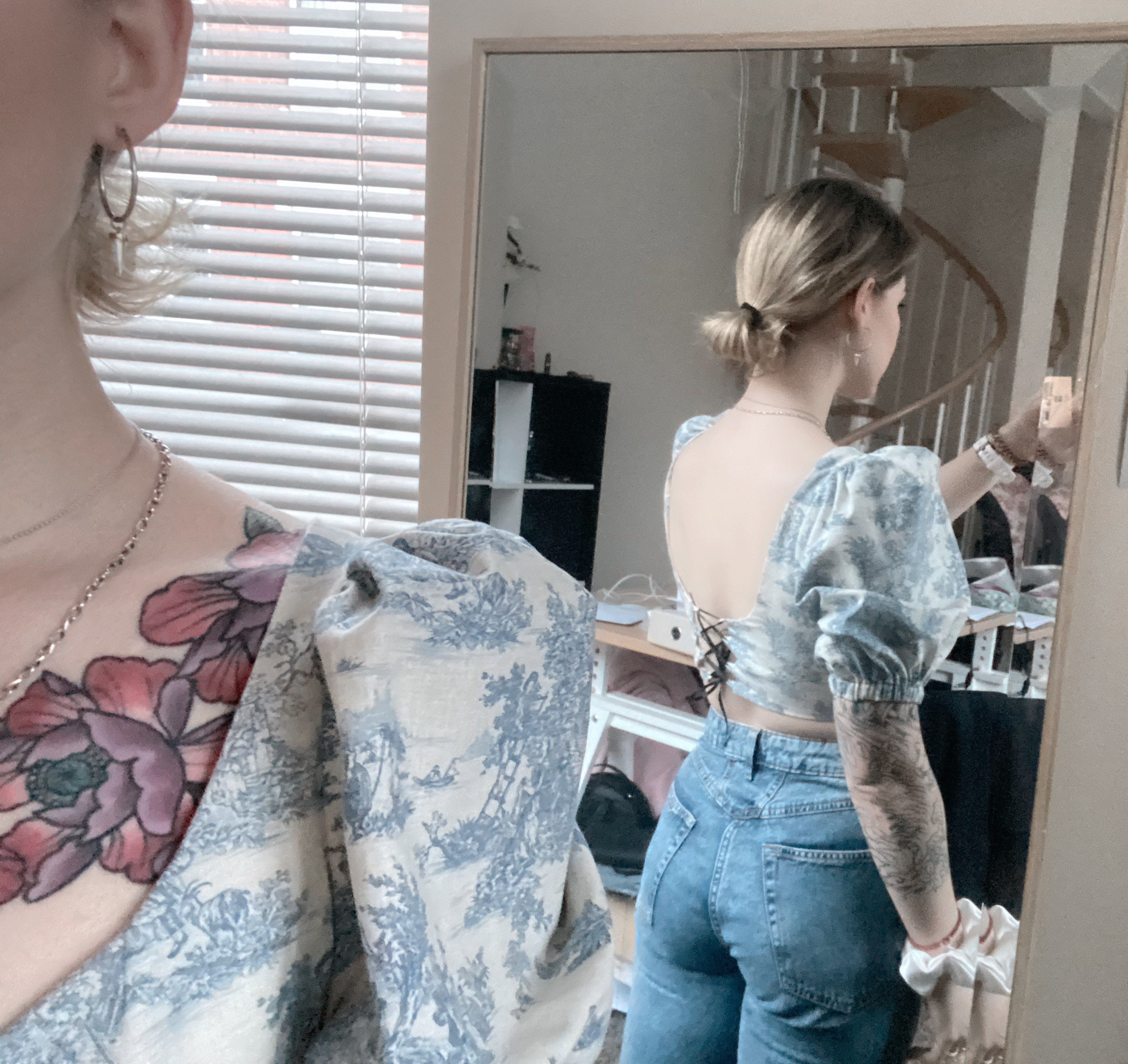 Julie Puff Sleeve Corset Style Blouse , Handmade, Made to Order Studio ...