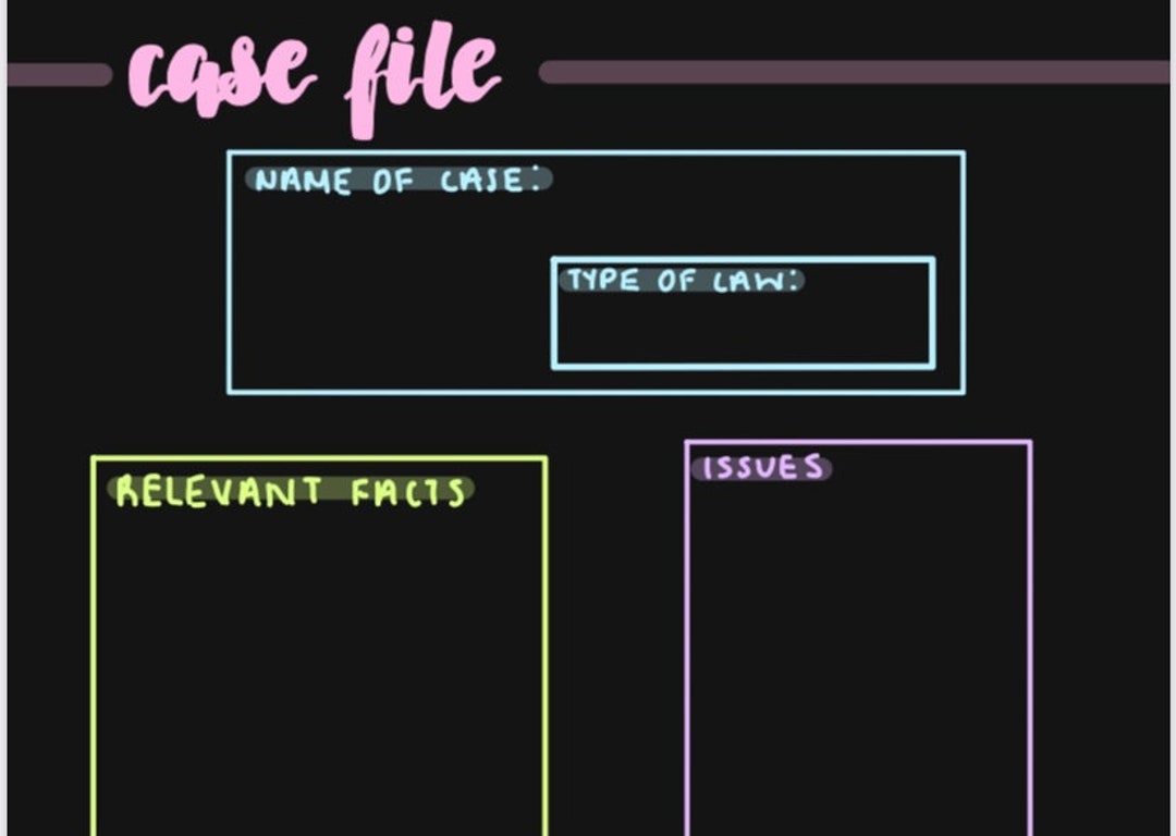 Dark Case File and Top Cases Law Templates - Etsy