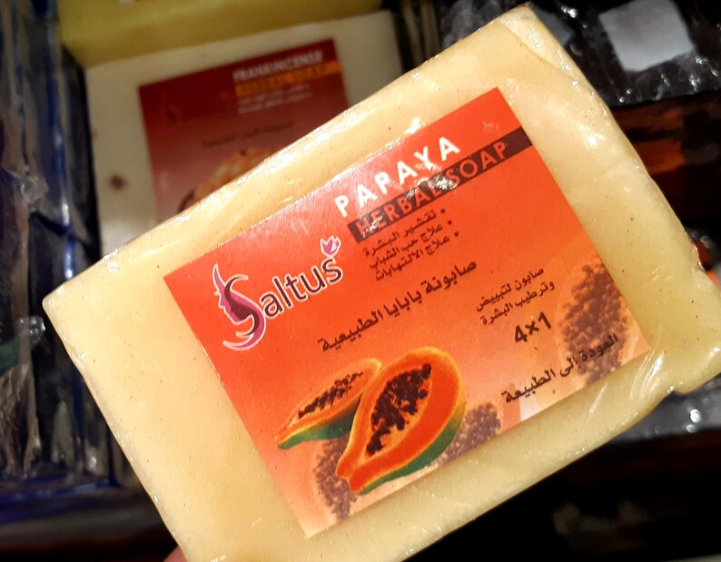 3 Different Soaps Made From Nature Materials Oud Soap, Papaya Soap ...