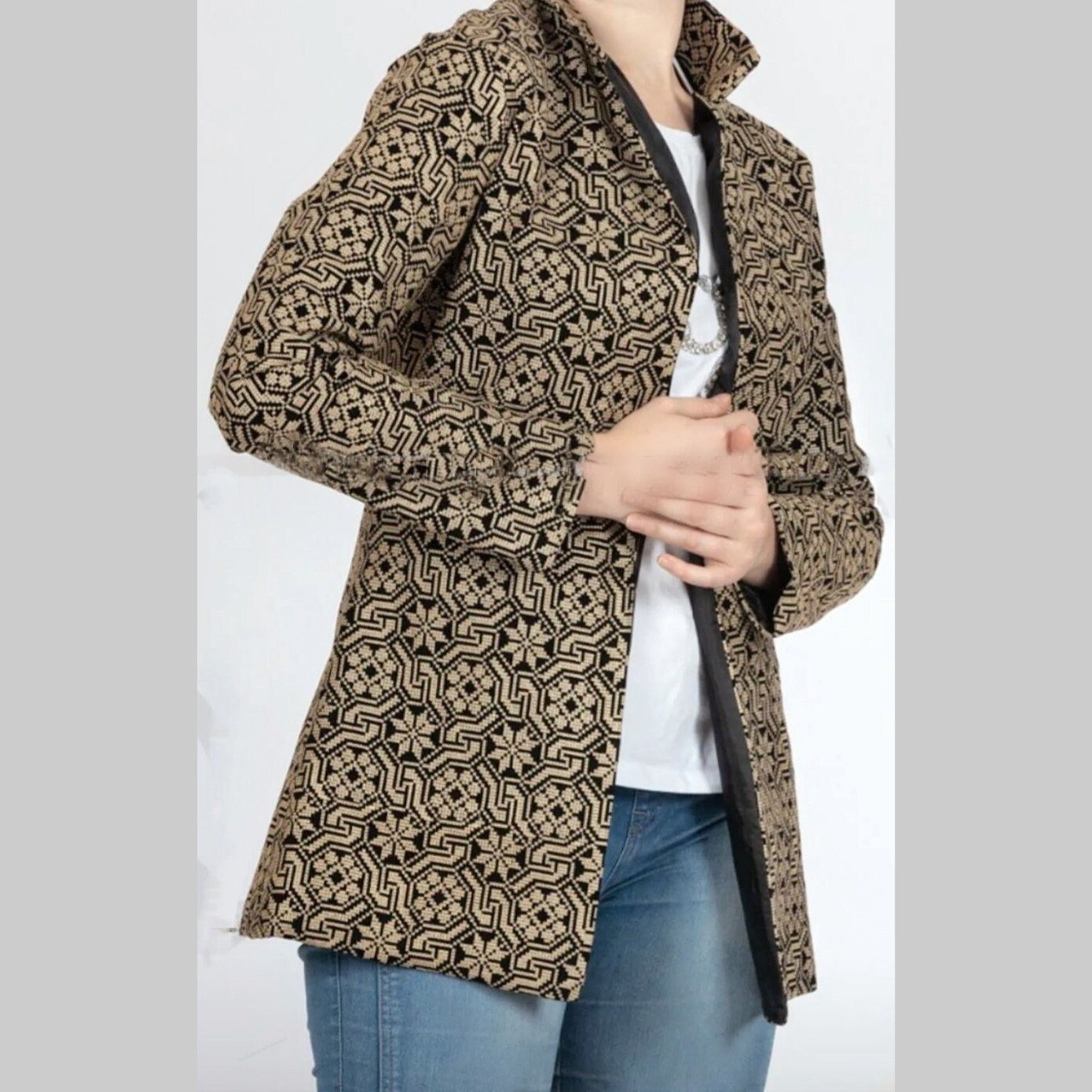 Women's Formal Jacket Embroidered With Hand Embroidery in Jordan - Etsy