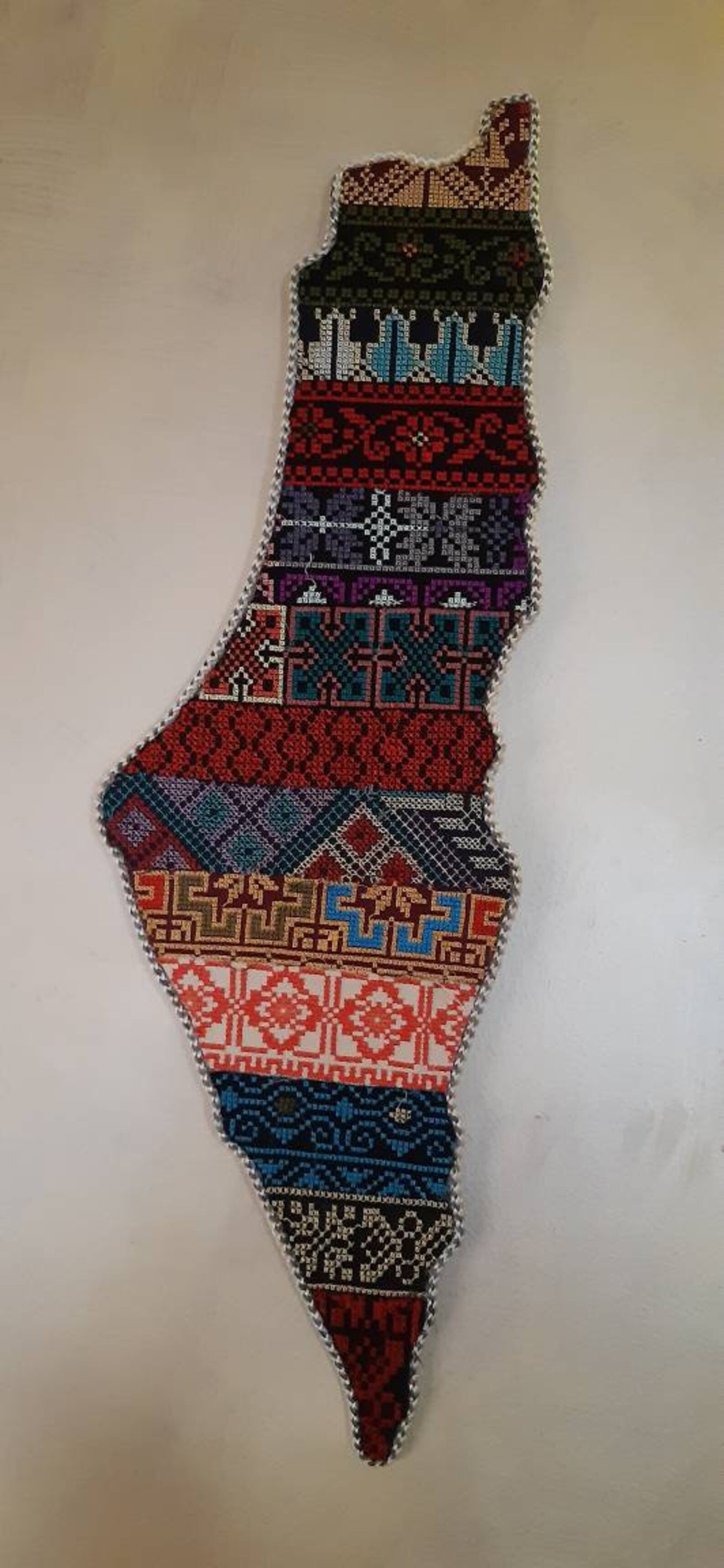 Hanging Tatreez Map Wall Hanging Made in Jordan - Etsy