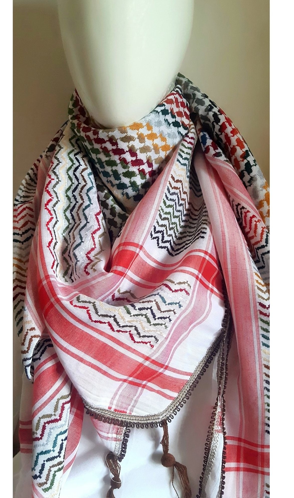 Palestine Scarf, Kuffiyeh Kofya Bandana, Unique Vintage Hatta Dress ...
