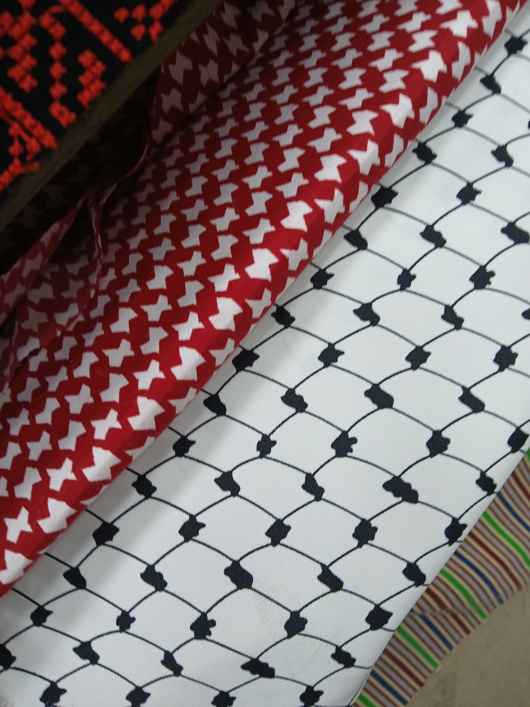 Embroidered Fabric in Different Shapes, Palestinian Design Handmade in ...