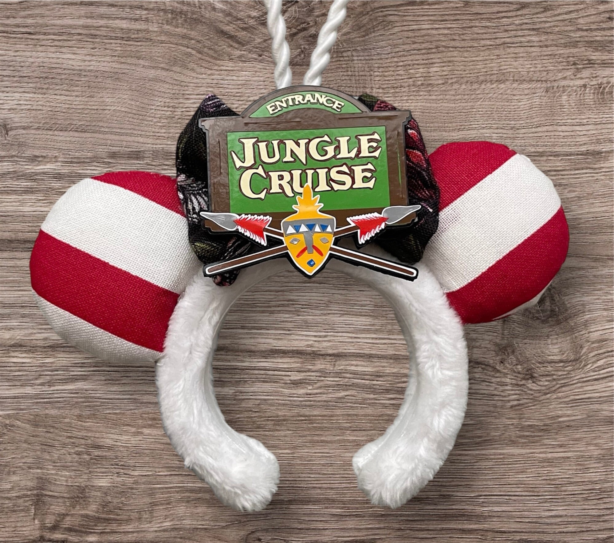 Disney Inspired Mini Mouse Ear Jungle Cruise Ride Theme Ornament ...