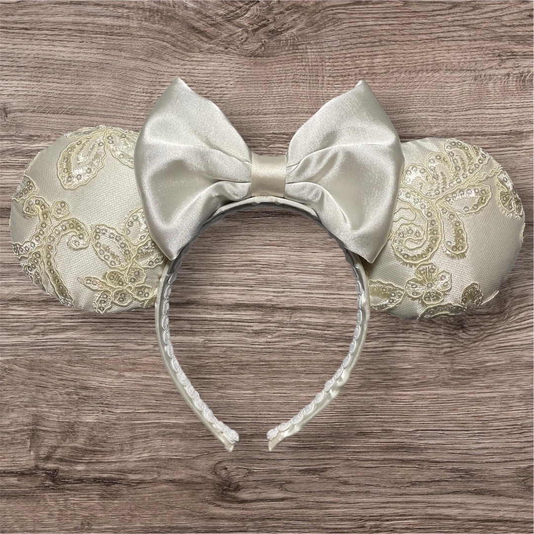 Padme Amidala Wedding Dress Inspired Minnie Mouse Ears, Mickey Ears ...