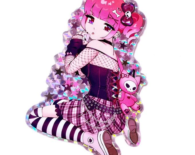 Emo Sally Prisma Sticker, Emocore, Alt Girl, Kawaiigoth, Yamikawaii ...