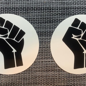 10 PACK Black Lives Matter BLM Fist Sticker Decal Awareness - Etsy