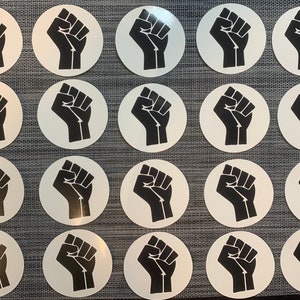 10 PACK Black Lives Matter BLM Fist Sticker Decal Awareness - Etsy