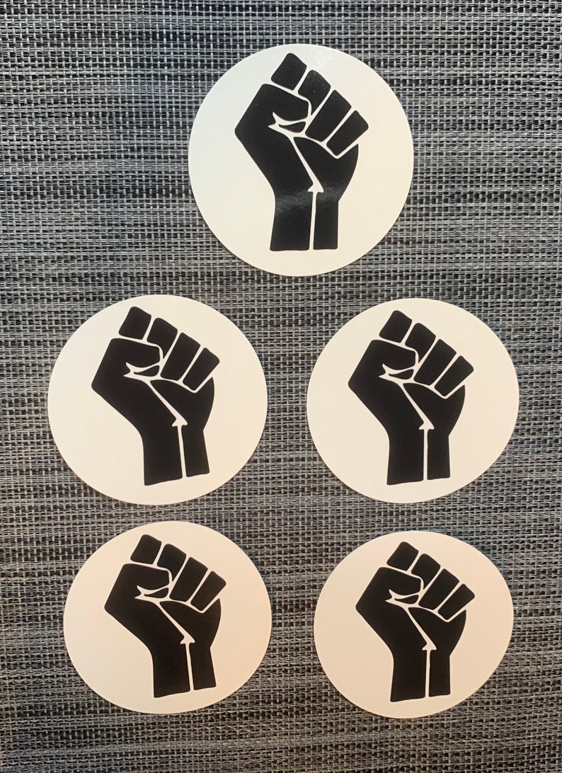 10 PACK Black Lives Matter BLM Fist Sticker Decal Awareness | Etsy