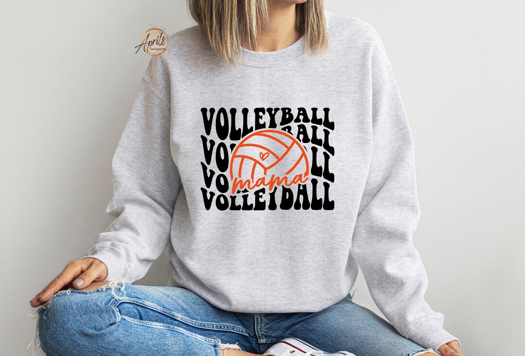 Volleyball Mama Sweatshirt, Volleyball Mama Hoodie, Volleyball Hoodie ...