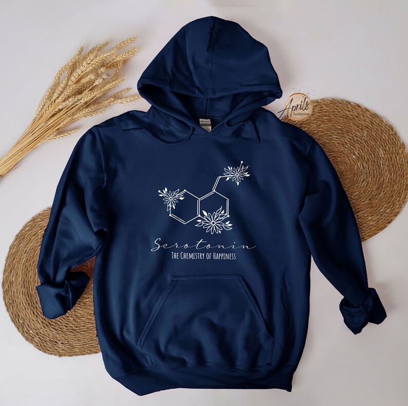 Serotonin the Chemistry of Happiness Sweatshirt Serotonin - Etsy