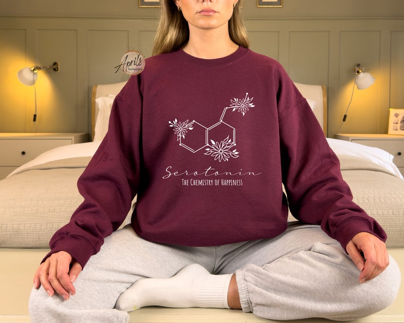 Serotonin the Chemistry of Happiness Sweatshirt Serotonin - Etsy