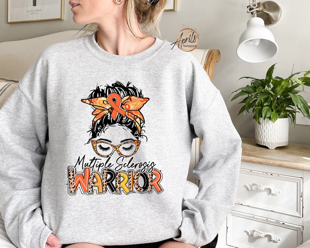 Multiple Sclerosis Warrior Sweatshirt: Leopard Print MS Awareness - Etsy