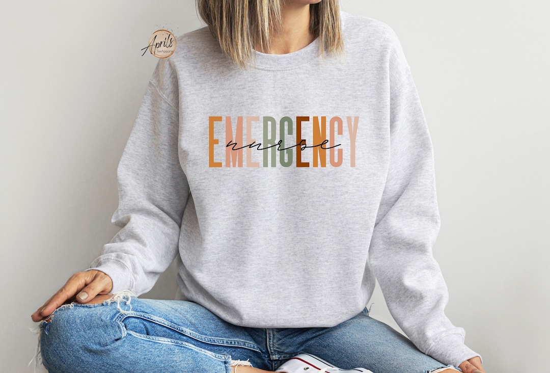 Emergency Nurse Sweatshirt: ER Department Hoodie - Etsy