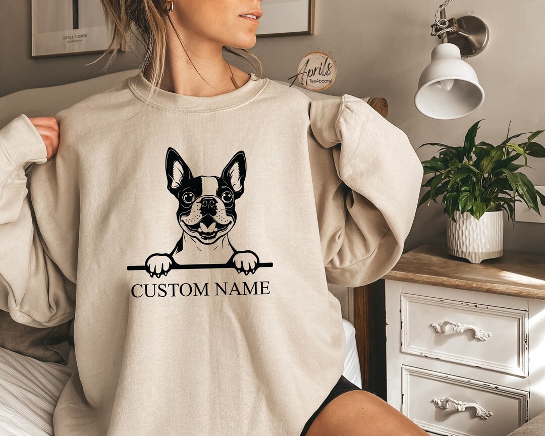 Boston Terrier Sweatshirt, Boston Terrier Hoodie, Boston Terrier Gift ...