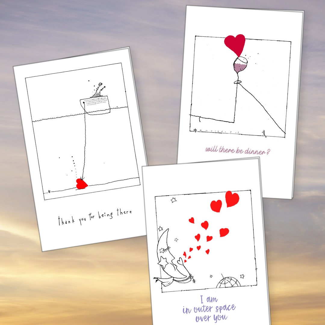 Fun, Clever, Romantic & Flirty Love-cards to Print at Home - Etsy