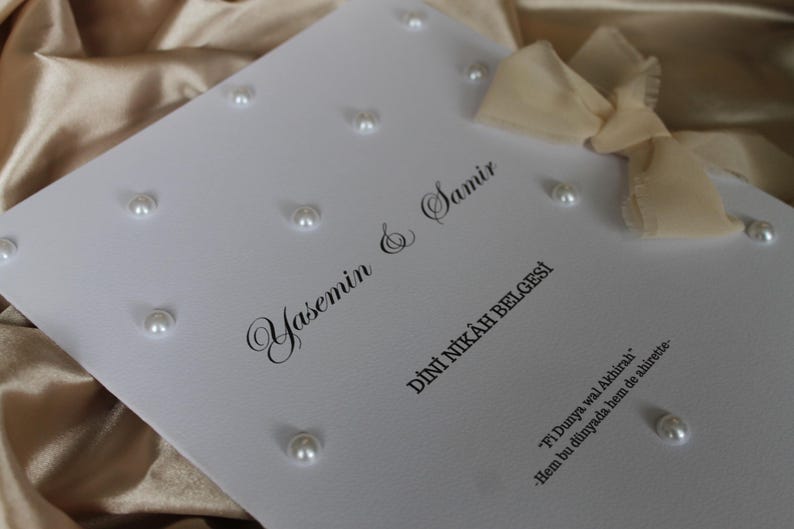 Personalized Nikah Certificate | Nikah Certificate - Etsy