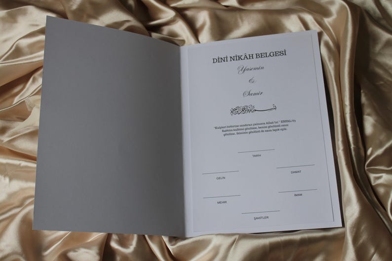 Personalized Nikah Certificate | Nikah Certificate - Etsy
