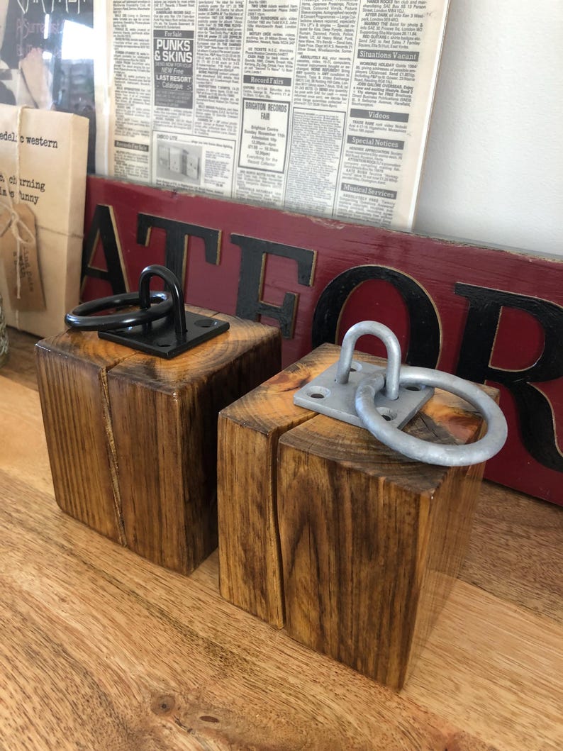 Wooden Door Stop X One, Small & Decorative, Book End, Paper Weight ...