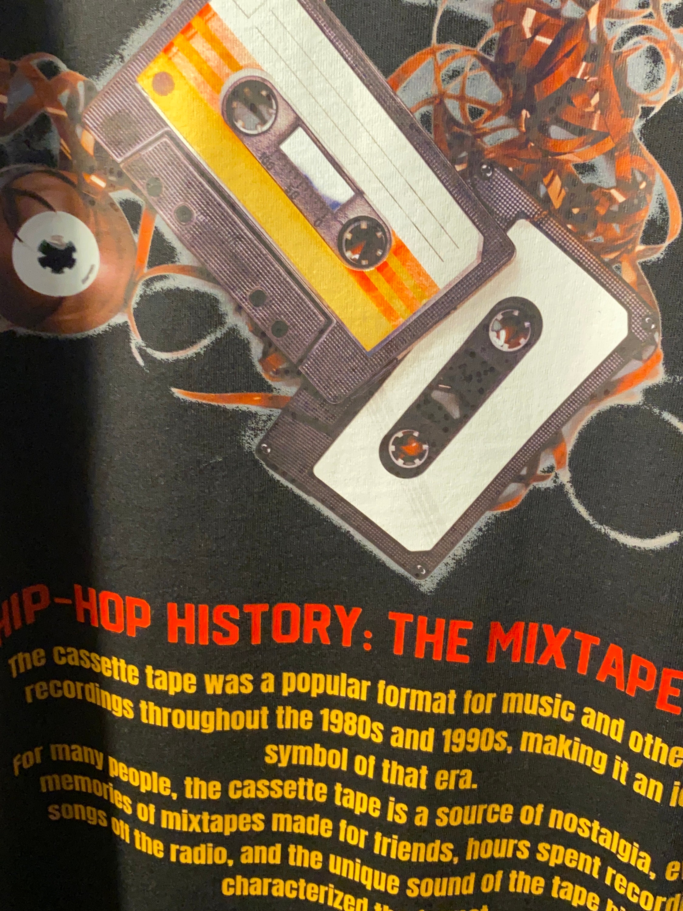 Hip Hop History: the Mixtape Era Men's Staple Tee, Mixtape Shirt ...