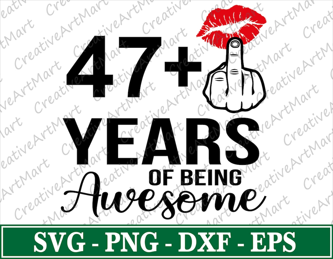 I Am 47 Plus One SVG, 48th Birthday Svg | 47 Plus One Years of Being ...
