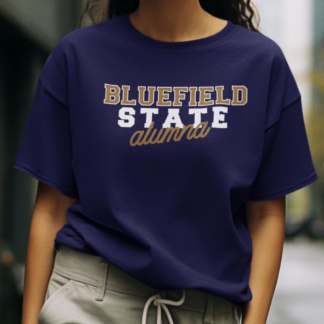Bluefield State Alumna - HBCU Bluefield State Univ Apparel, Big Blue ...