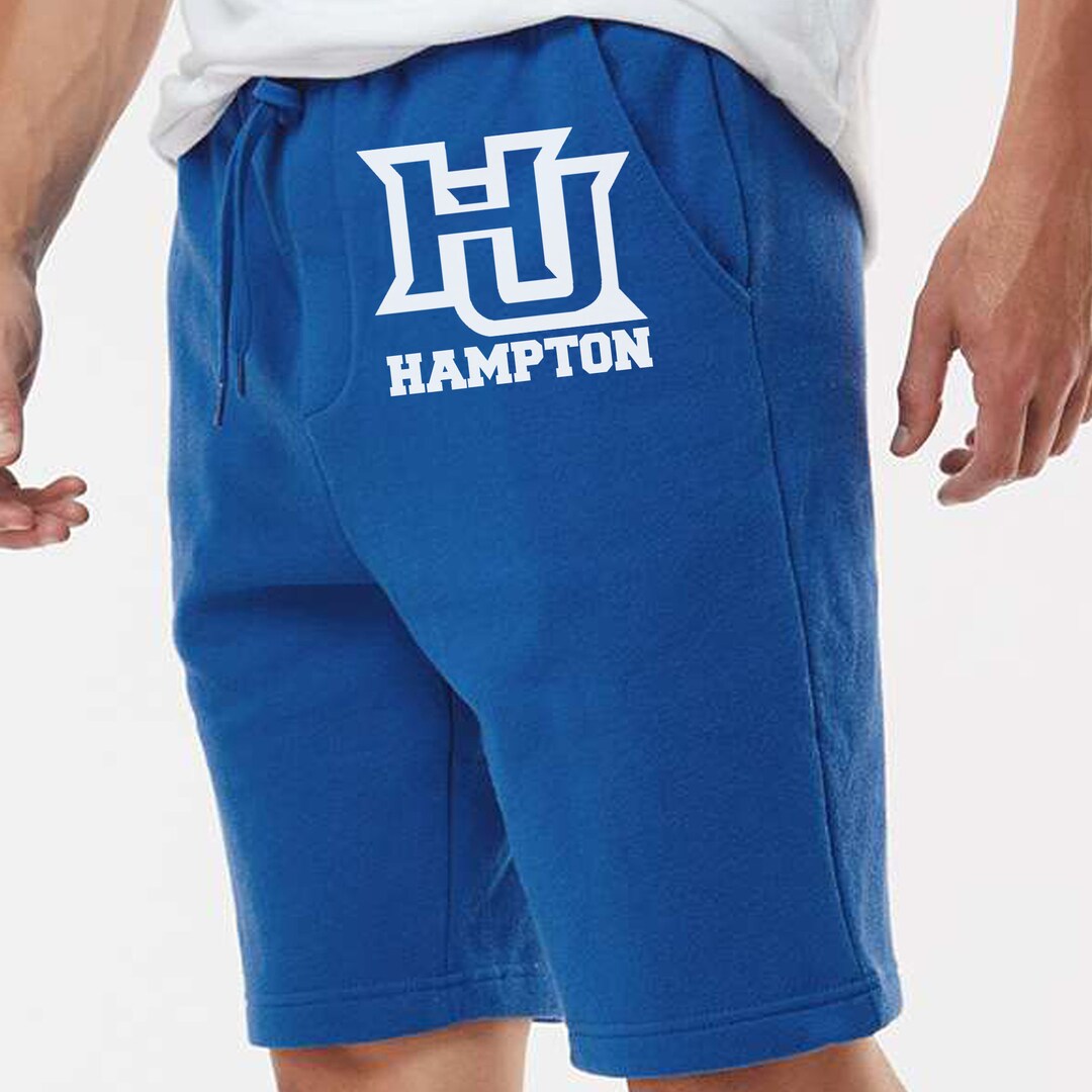 Hampton University (royal Blue Midweight Fleece Shorts) Hampton Pirates ...