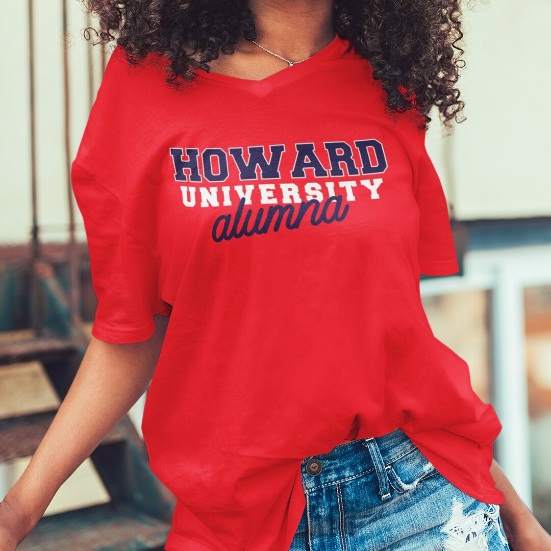 Howard Alumna (v-neck) - Howard Alumni Tee, Vintage Howard Shirt ...