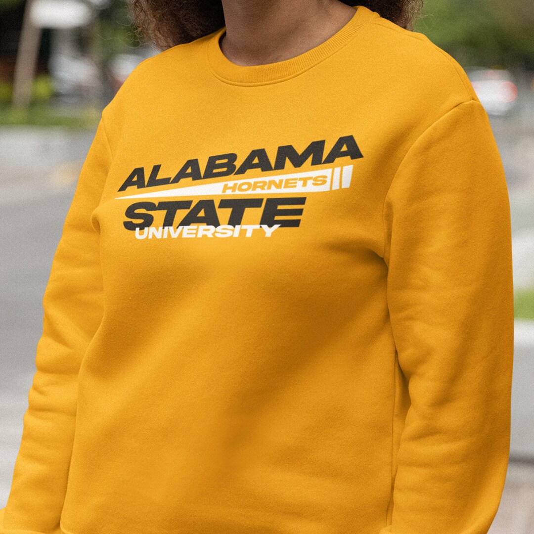 Alabama State Hornets Flag Ed. - Vintage Alabama State Apparel, Retro ...