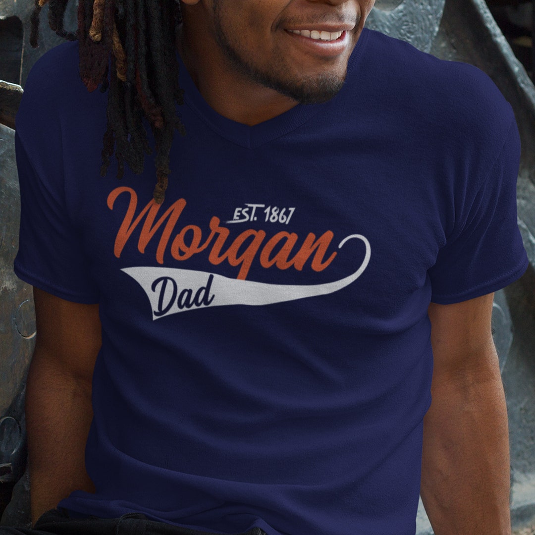 Morgan State Dad 1867 (v-neck) - Vintage Morgan State Apparel, Morgan ...