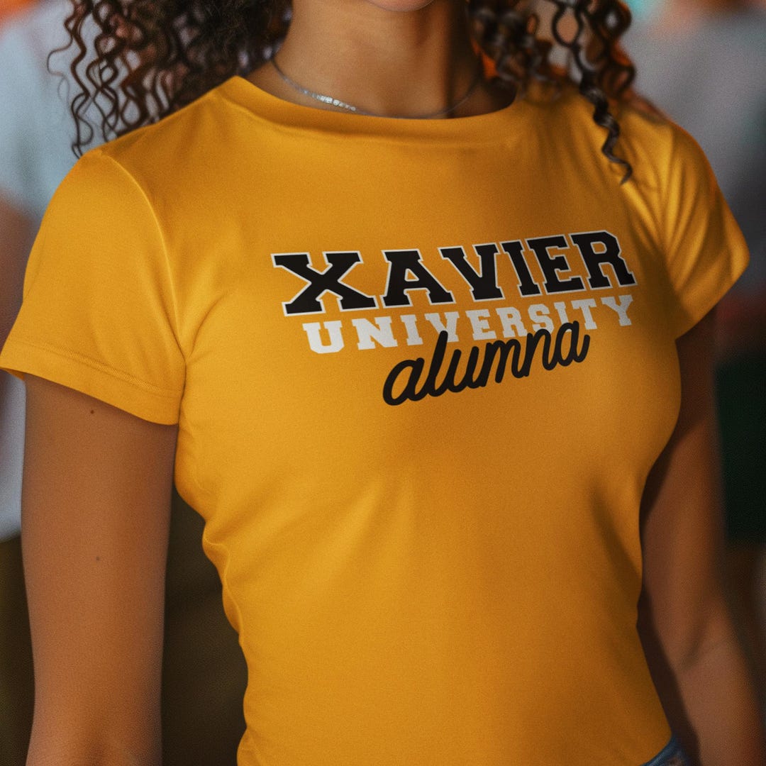 Xavier Alumna - Vintage Xavier Gold Nuggets Apparel, Xavier Univ HBCU ...