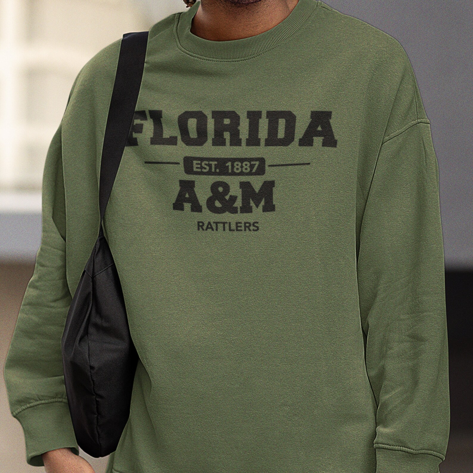 FAMU (fatigue Green) Rattler Alumni Apparel, Retro FAM Univ Homecoming ...