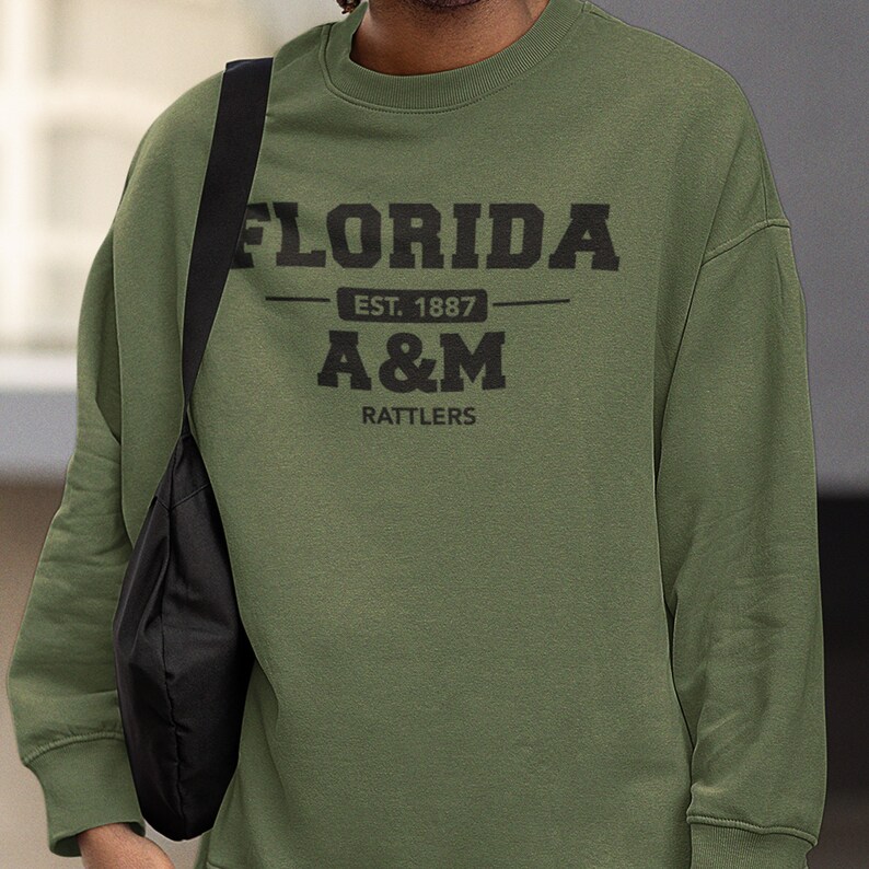 FAMU (fatigue Green) Rattler Alumni Apparel, Retro FAM Univ Homecoming ...