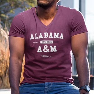 Alabama A&M II (v-neck) - Alabama A and M Apparel, Alabama AAMU ...