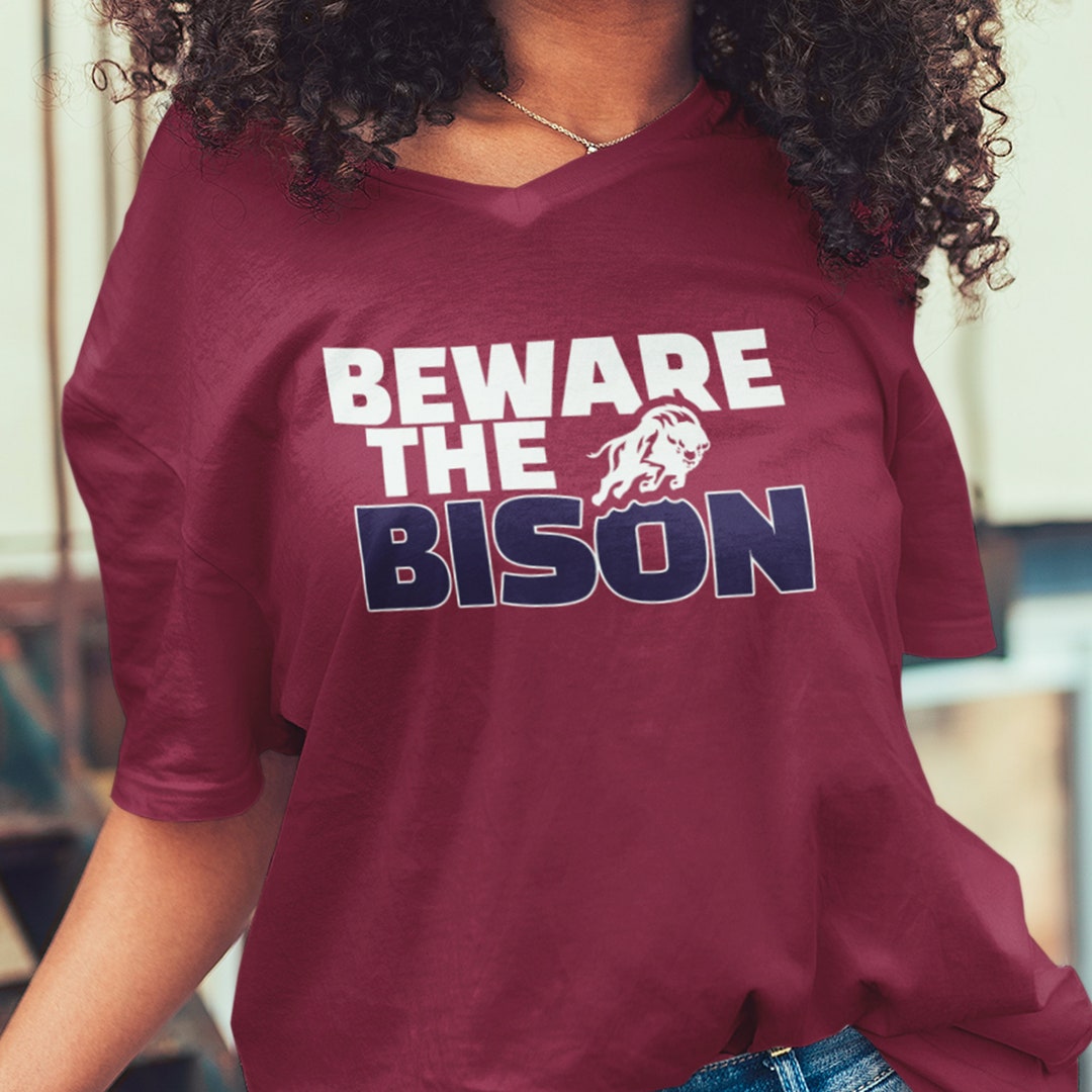 Beware the Bison v-neck Howard Alumni Tee, Howard Univ Shirt, Howard ...