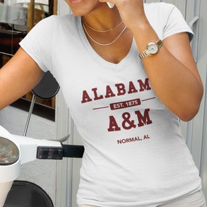 Alabama A&M II (v-neck) - Alabama A and M Apparel, Alabama AAMU ...