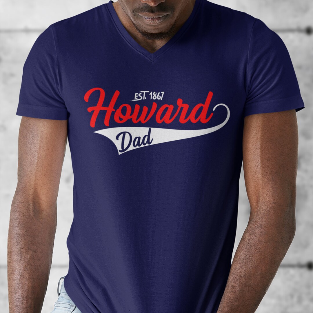 Howard Dad v-neck Howard Alumni Tee, Vintage Howard Shirt, Howard Merch ...