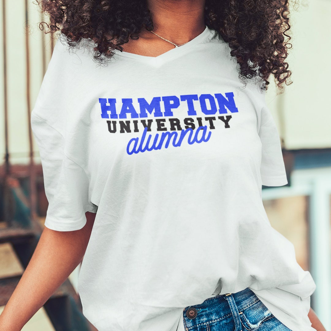 Hampton Alumna (v-neck) - Hampton Pirates, Vintage Hampton U Apparel ...
