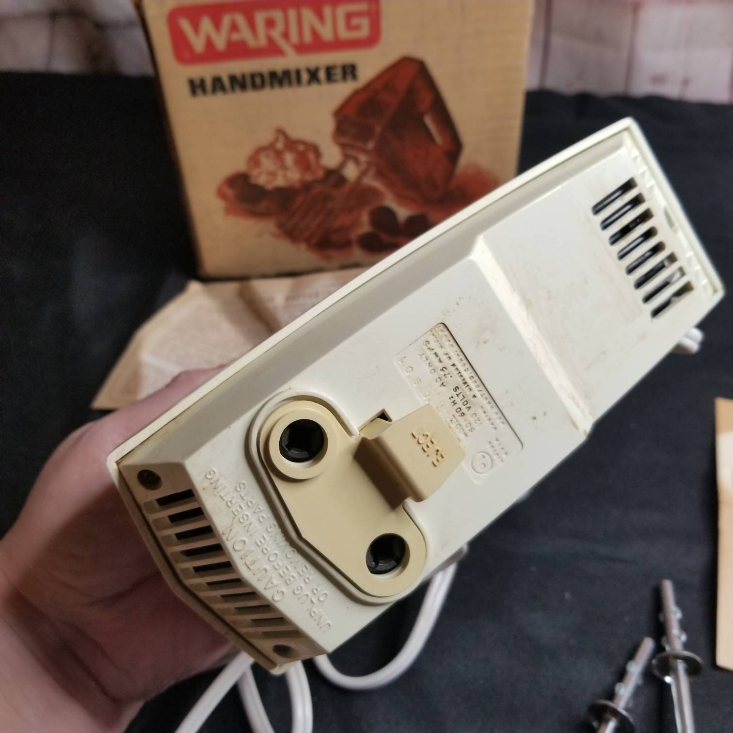 VTG Waring Hand Mixer Model HM1101 White - Etsy