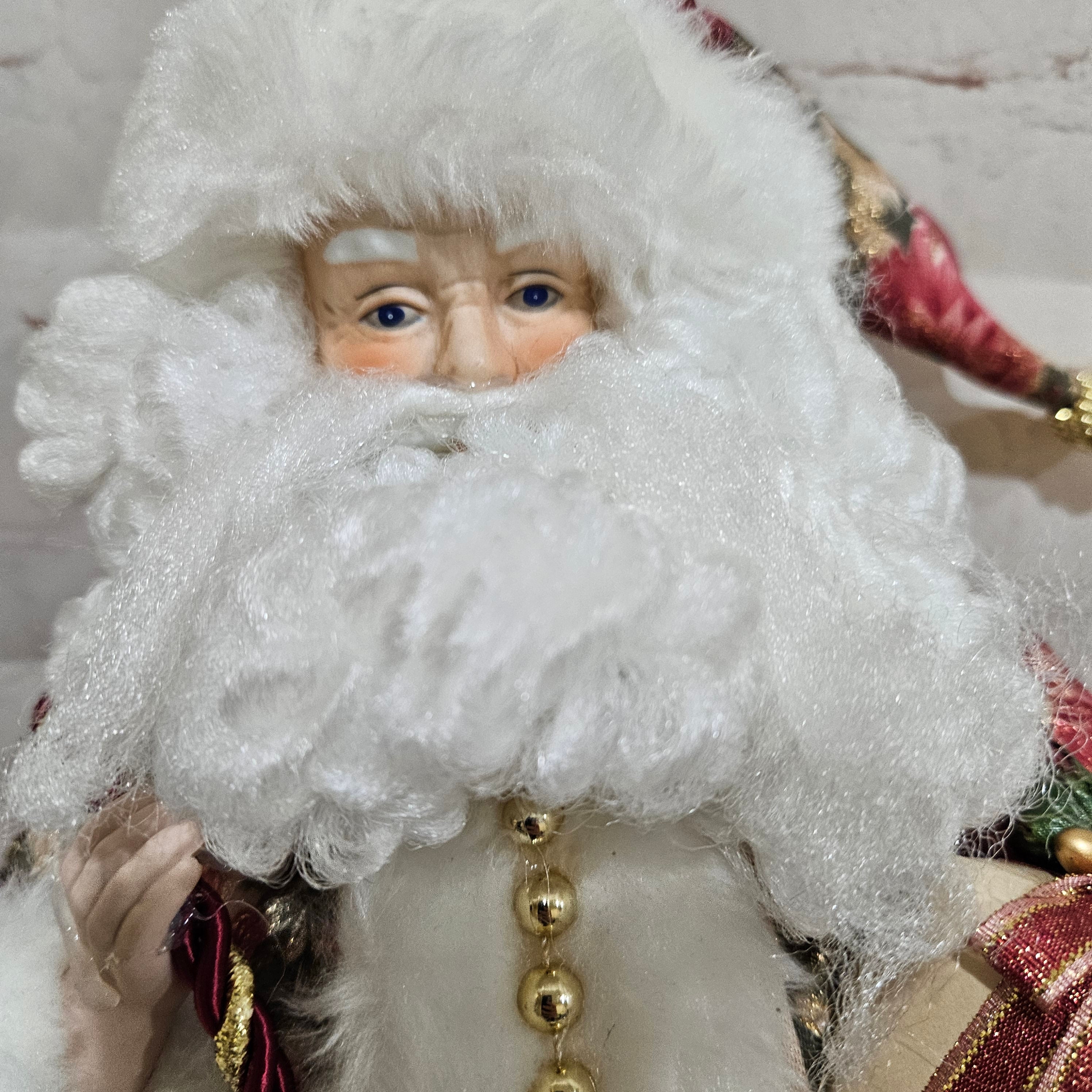 Vintage Mantle Sitting Santa Clause 21 - Etsy