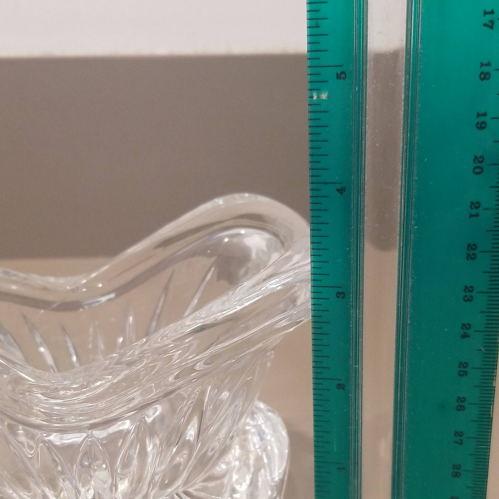 Vintage Crystal Glass Christmas Sleigh Sled Candy Dish Lead ...