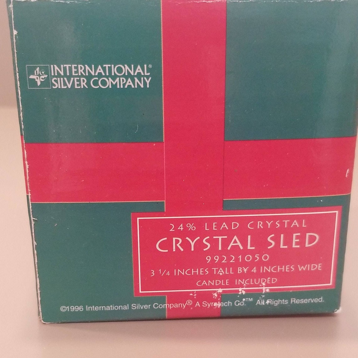 Vintage Crystal Glass Christmas Sleigh Sled Candy Dish Lead ...