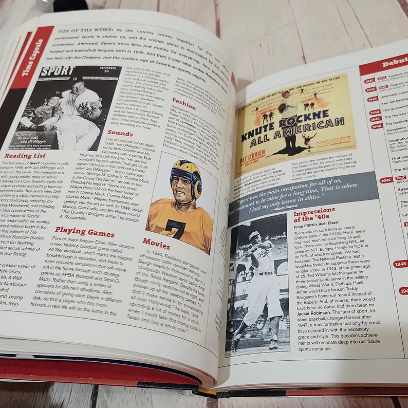 ESPN Sports Century - Hardcover- Coffe Table Book - Etsy